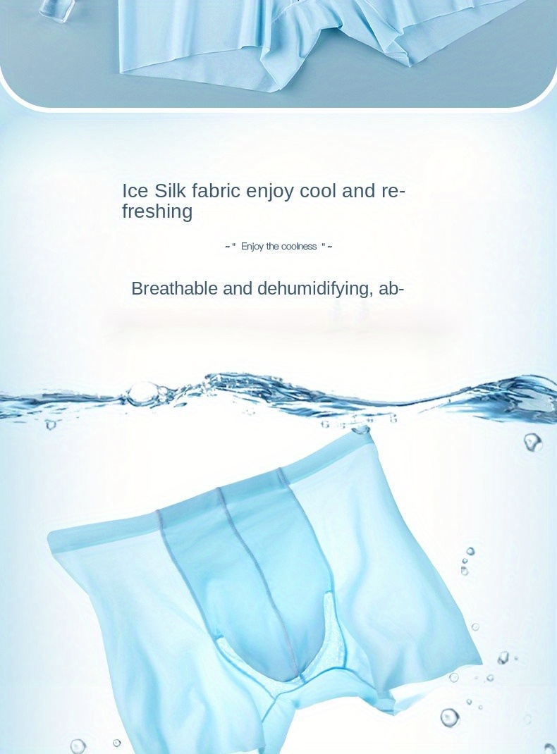 bullet type underwear men's ice silk ultra thin - Temu