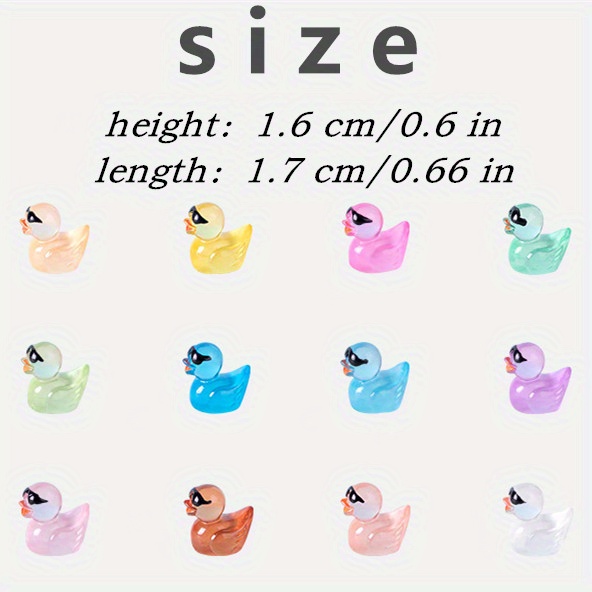 Luminous Ducks Sunglasses Mini Resin Simulated Animal - Temu