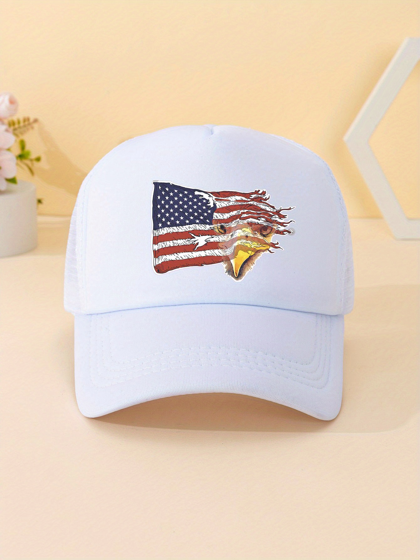 Usa Flag Baseball Cap Printed Unisex Mesh Trucker Hats - Temu New Zealand