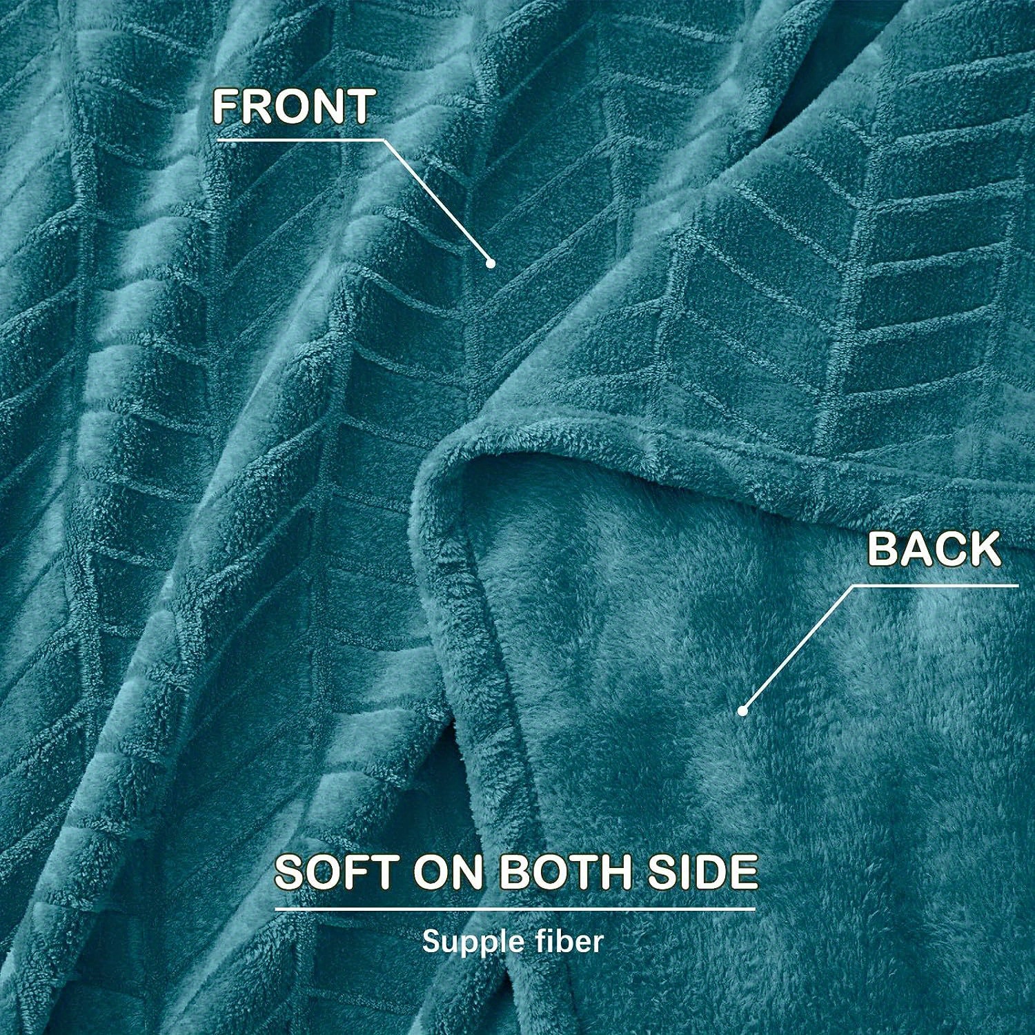 plush embrace cozy chevron flannel throw blanket soft - Temu Australia