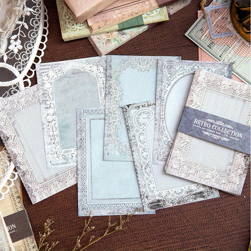 Paper Material Vintage Lace Diy Hand Writing Background - Temu Australia