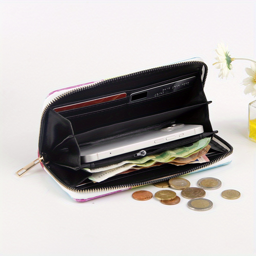 print long wallet zipper around coin purse - Temu Australia
