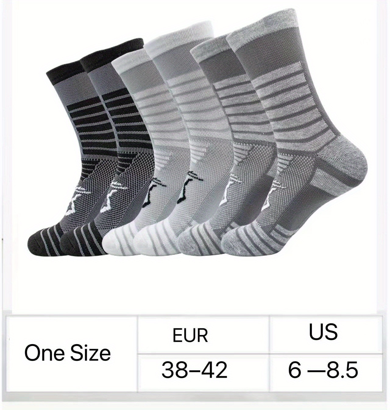 Men's Basketball Socks Breathable Comfy Running Sports Socks - Temu ...