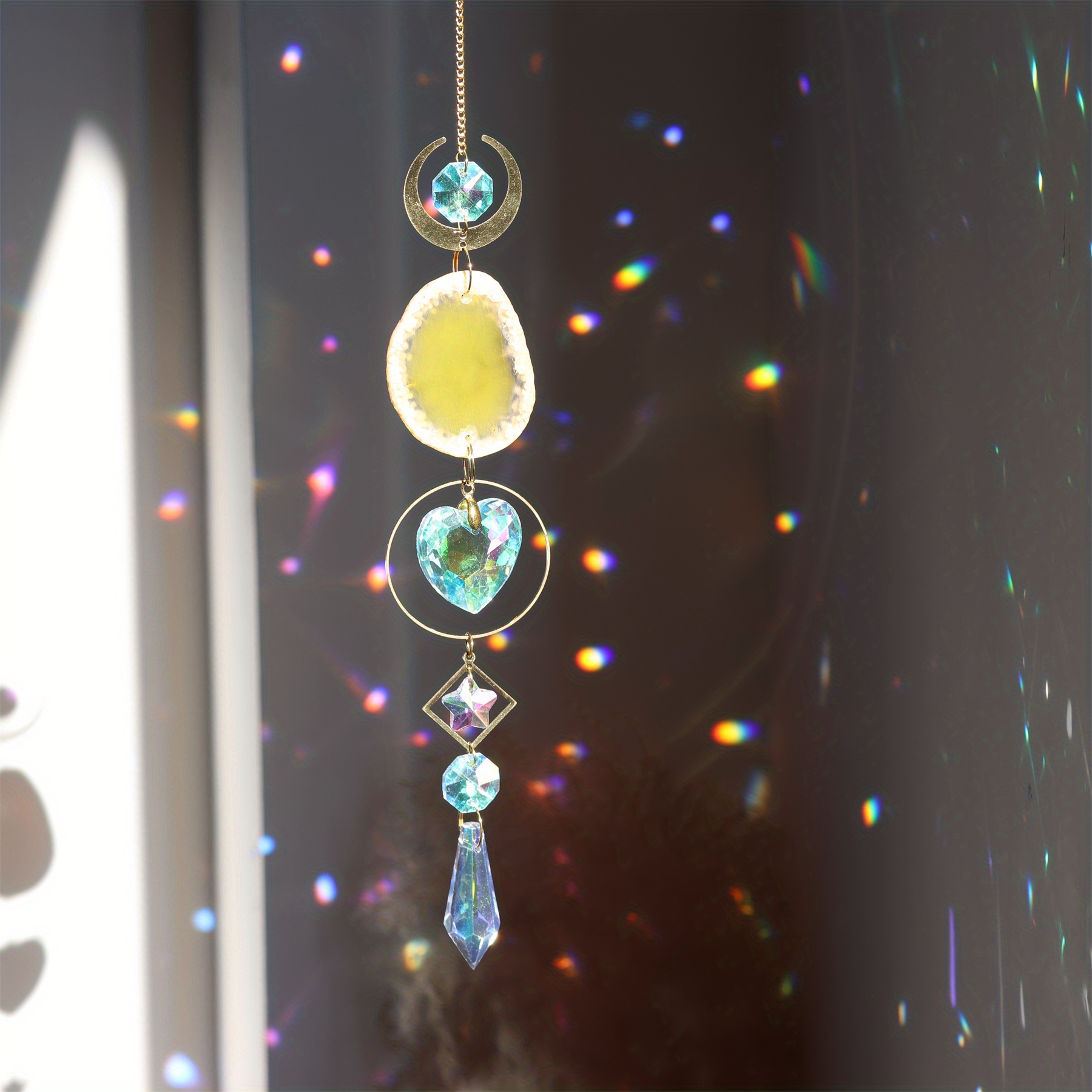 Crystal Suncatcher Sun Catchers Indoor Window Hanging Sun - Temu