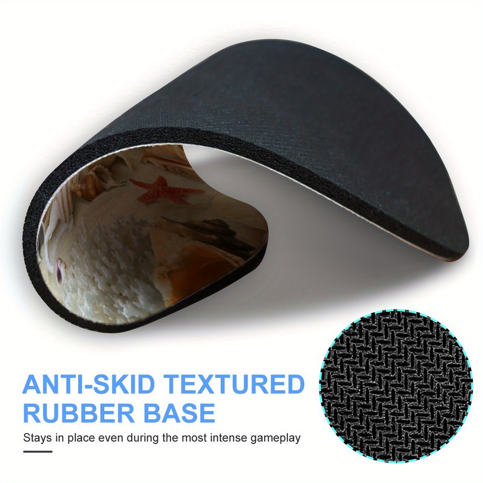 Shell Gaming Mouse Pad Non slip Rubber Base Comfortable - Temu Australia