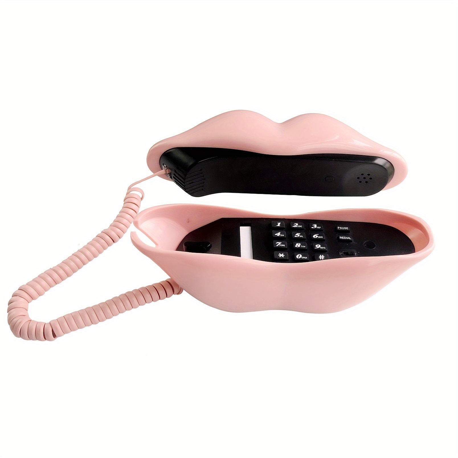 Landline Phones Home Lip Telephone Corded Phone Decor - Temu