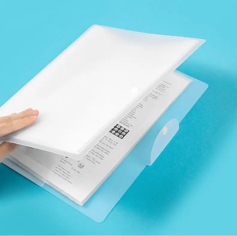 1pc A3 검사지 클립 학생 멀티 레이어 투명 삽입 데이터 북 문구 보관 및 정리 파일 포켓 시험지 클립 사무용품and학용품