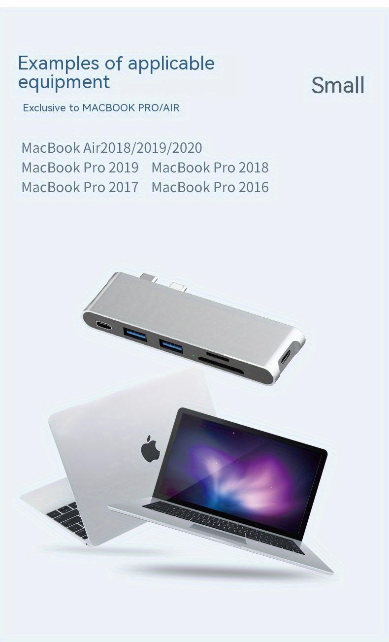 6 Macbook 1/air 2020 2018 1*usb 3.0 - Temu