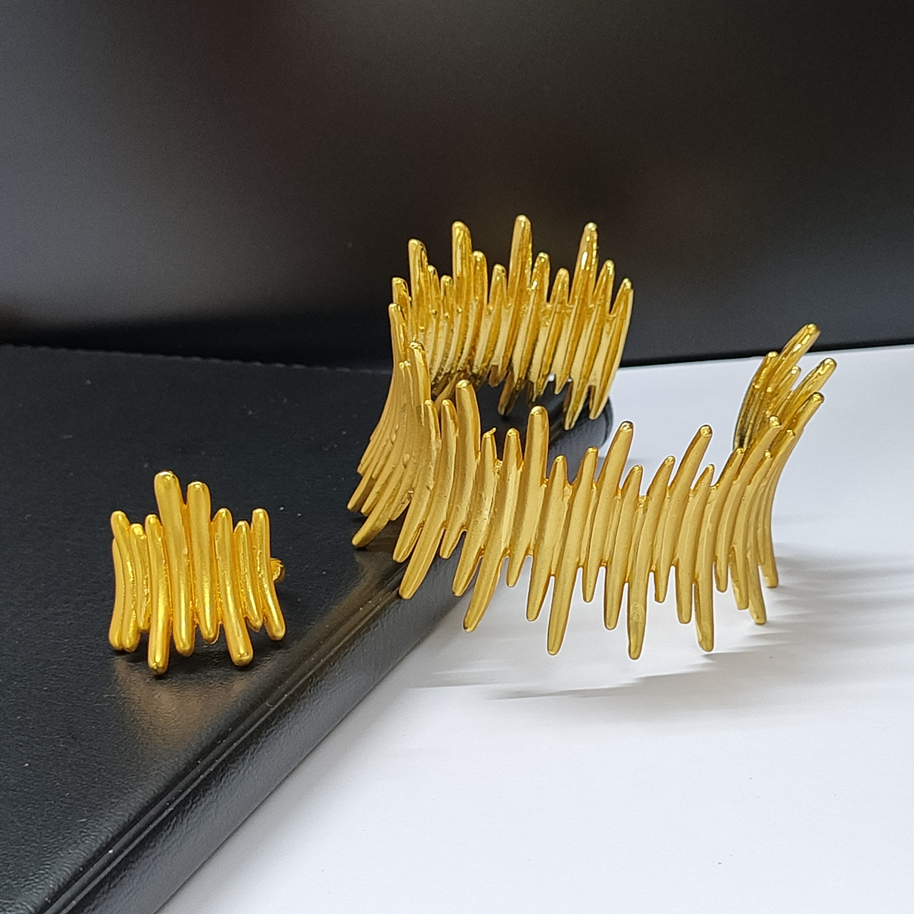 Bangle Plus Ring Traditional Bridal Jewelry Set Exaggerated - Temu New ...