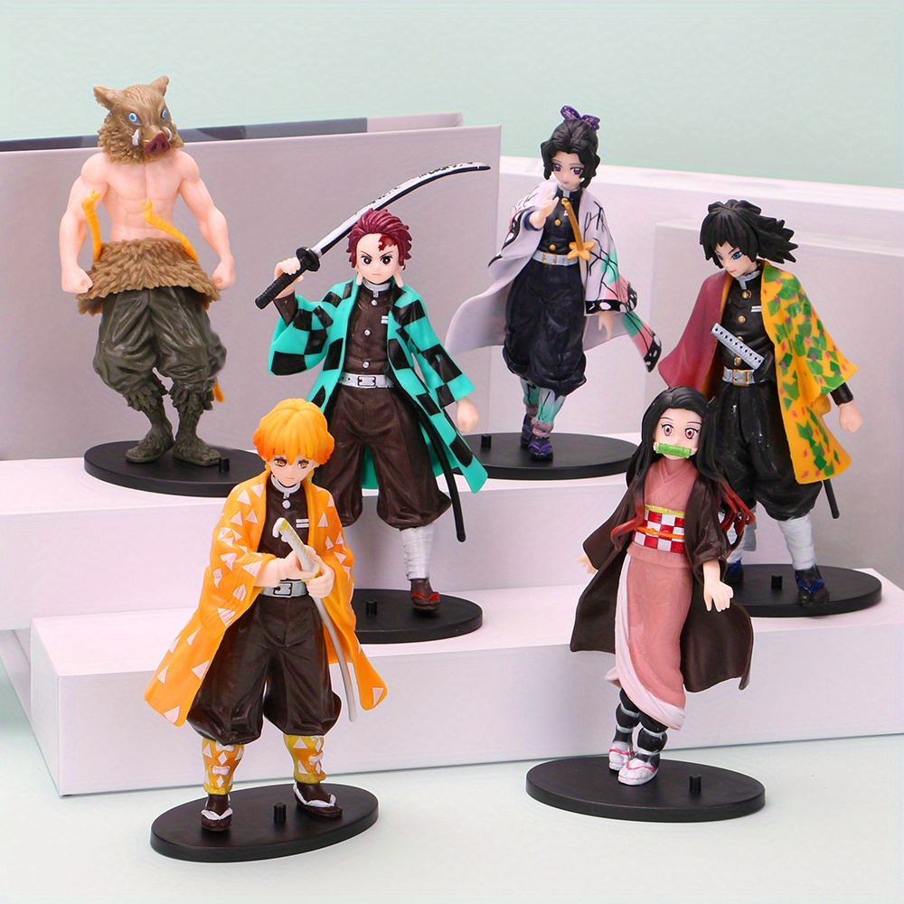 Anime Figure Dolls: Pvc Material Cartoon Characters Hand - Temu