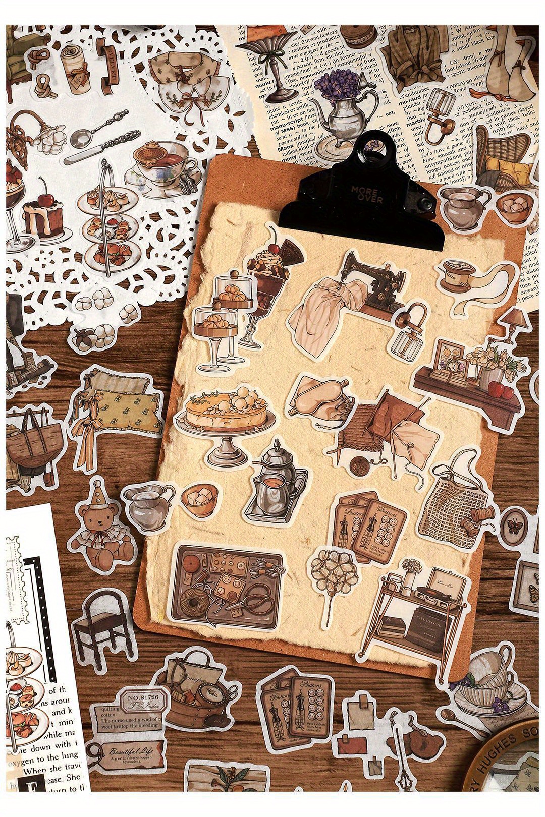 Bag Retro Series Washi Sticker Pack Literary Retro - Temu