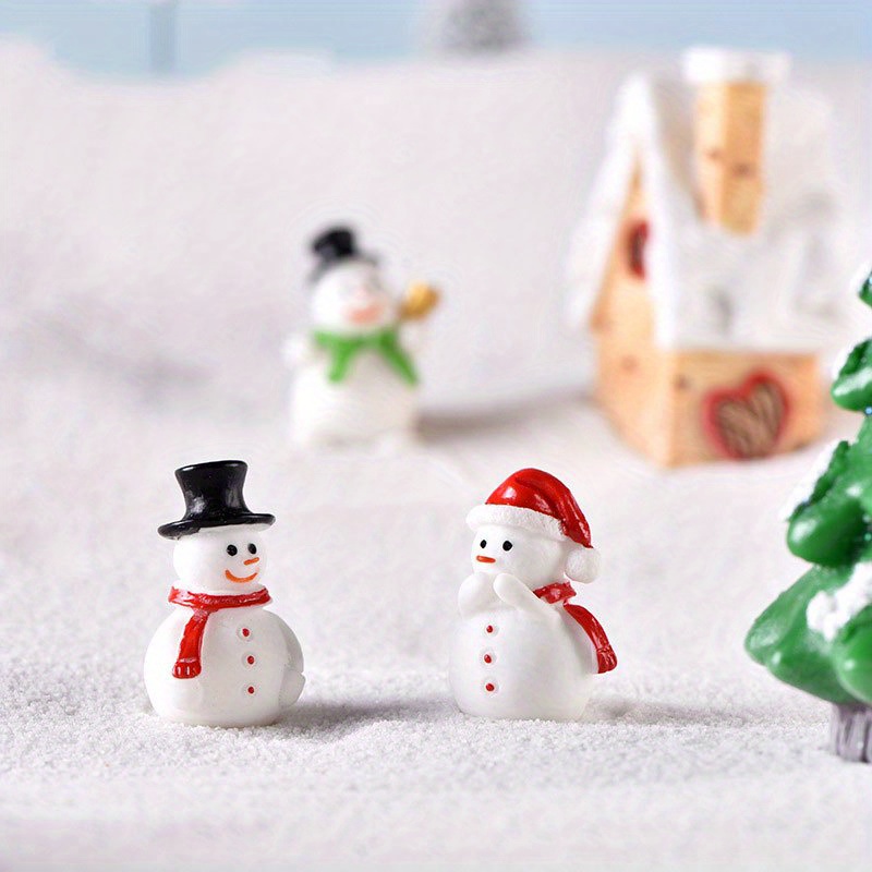 Santa Claus Snowman Decoration Accessories Micro Landscape - Temu Australia