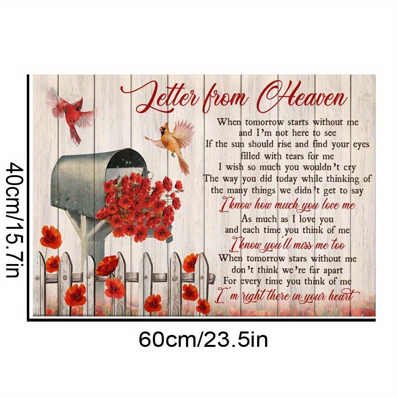 letter heaven mailbox large canvas painting - Temu Canada
