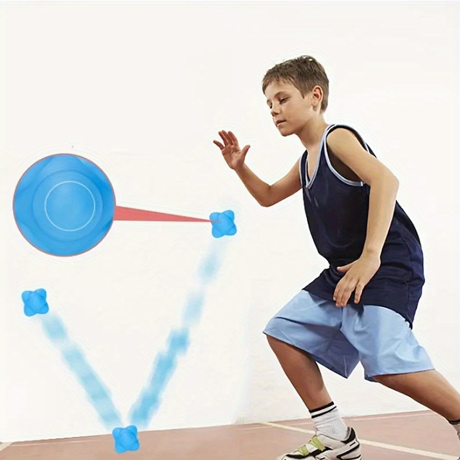 Rubber Reaction Bounce Ball Hexagonal Reaction Ball - Temu Australia