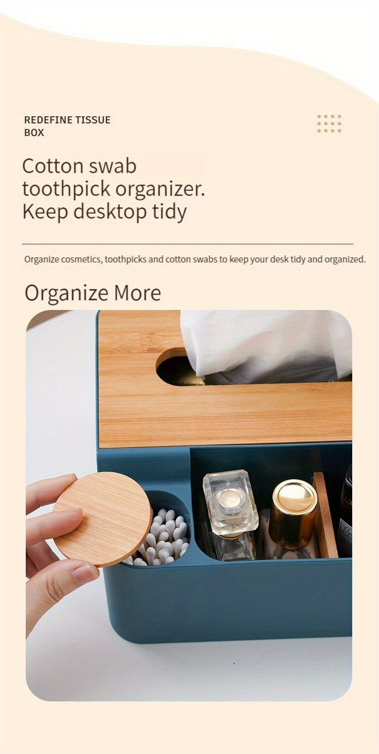 Organizer Box Wooden Lid - Temu New Zealand