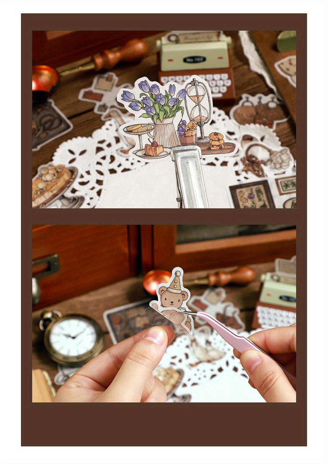 Bag Retro Series Washi Sticker Pack Literary Retro - Temu