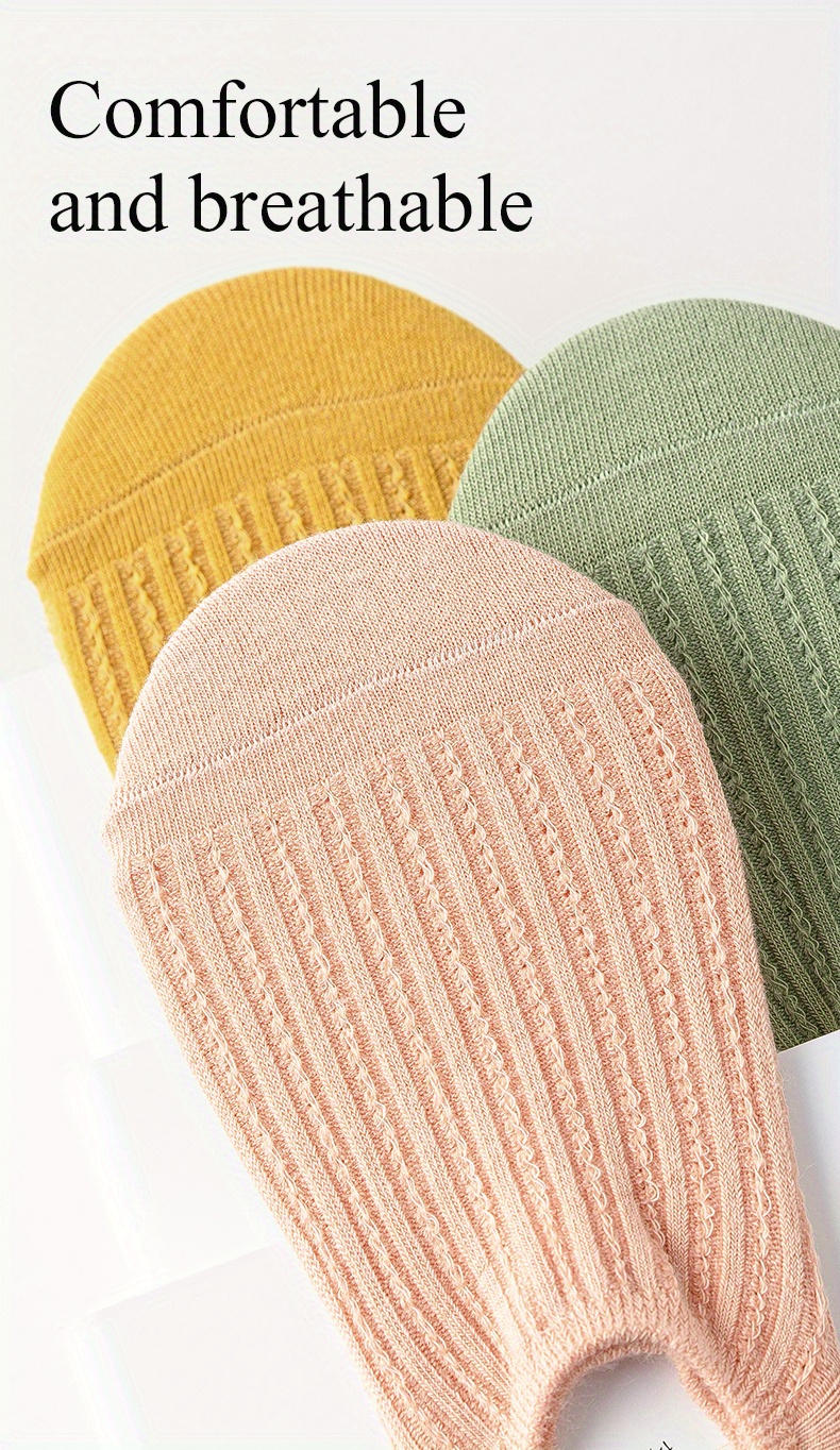 Solid No Show Socks Breathable Lightweight Non slip Ankle - Temu South ...