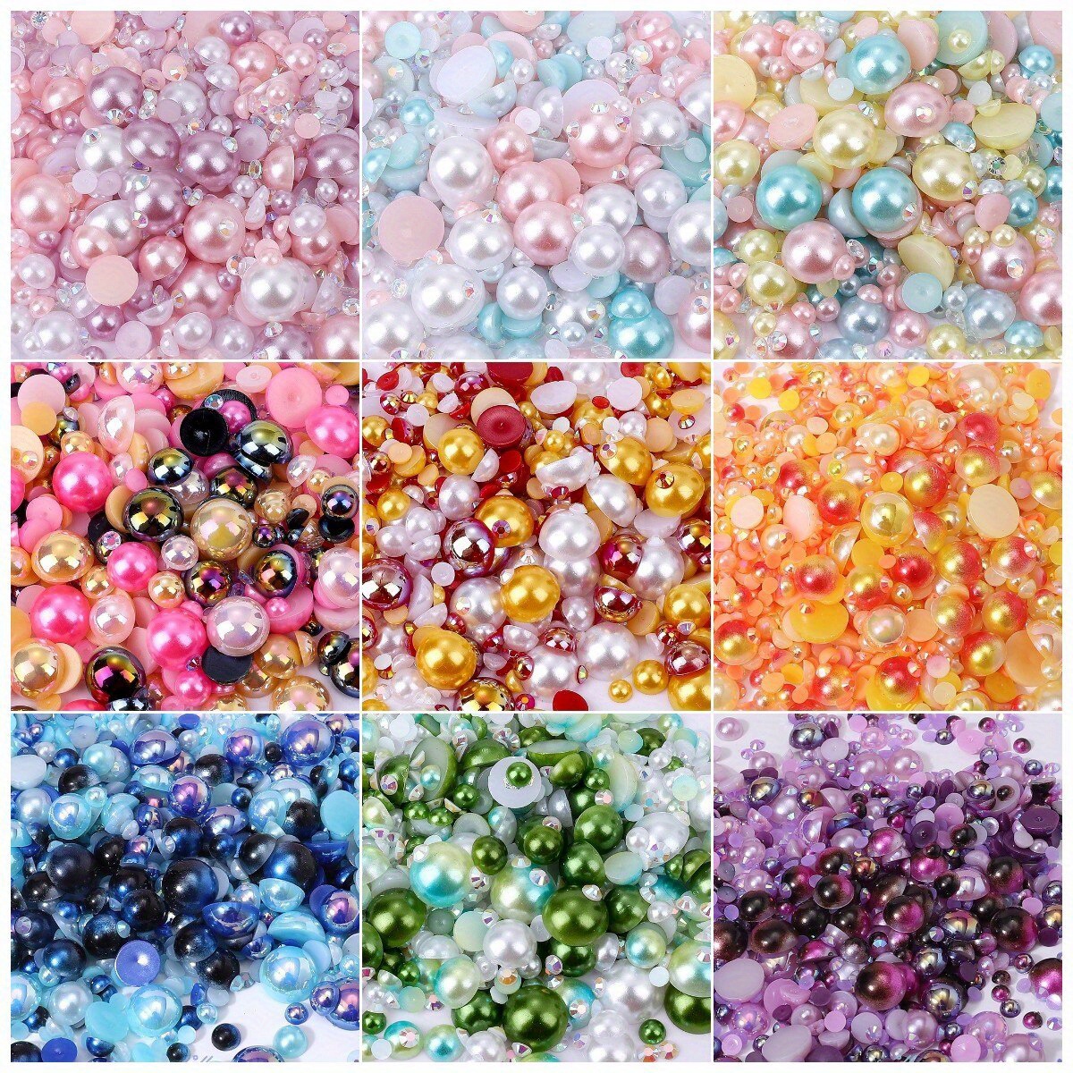 Rhinestones Half Size 3mm Ab - Temu South Africa