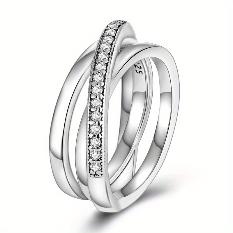 Ring 925er sterlingsilber Mehreren Ineinander Verschlungenen - Temu Switzerland