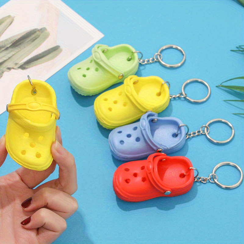Mini Slipper Keychains Cute Funny Shoe Chain Ring - Temu Canada
