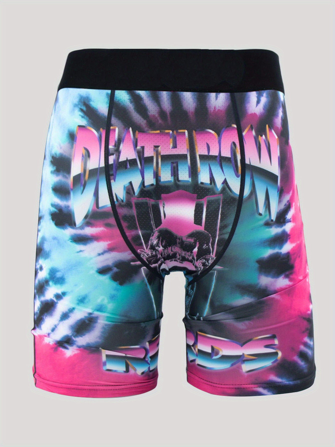 Men's Graphic Long Boxer Briefs Shorts Antibacterial - Temu United Kingdom