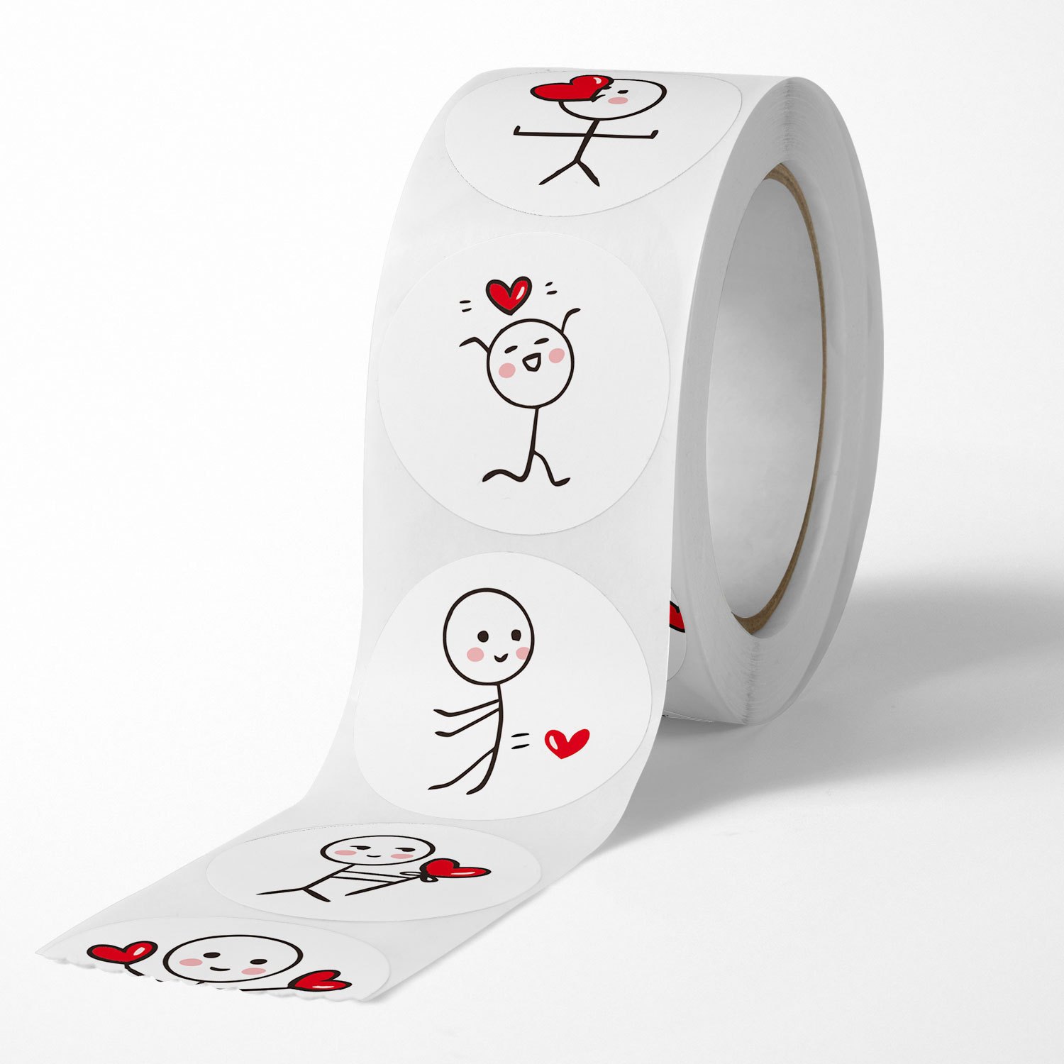 Stickman Stickers Cartoon Cute Creative Labels Round - Temu Austria