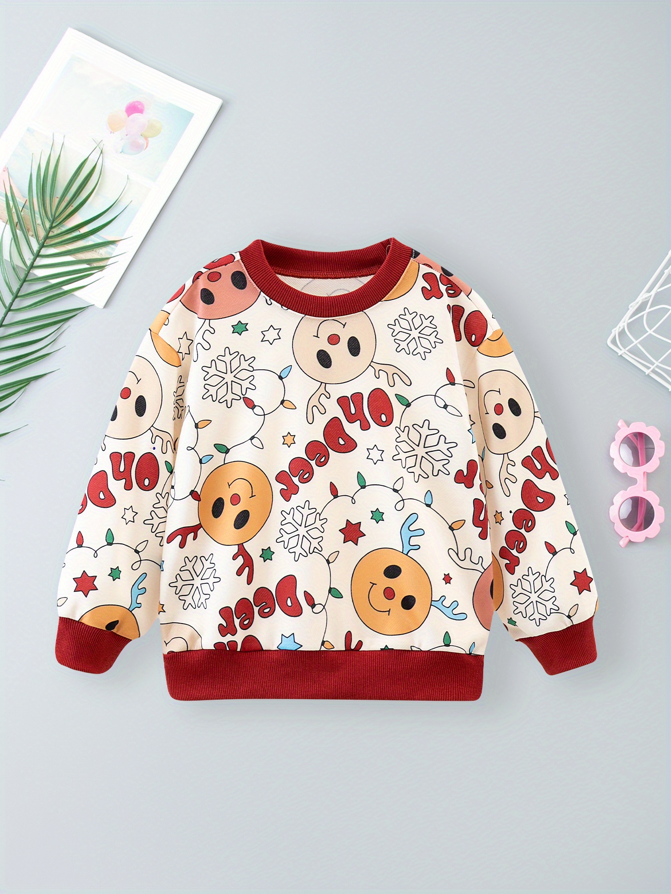 Space Alien Print Boys Casual Creative Pullover Sweatshirt - Temu ...