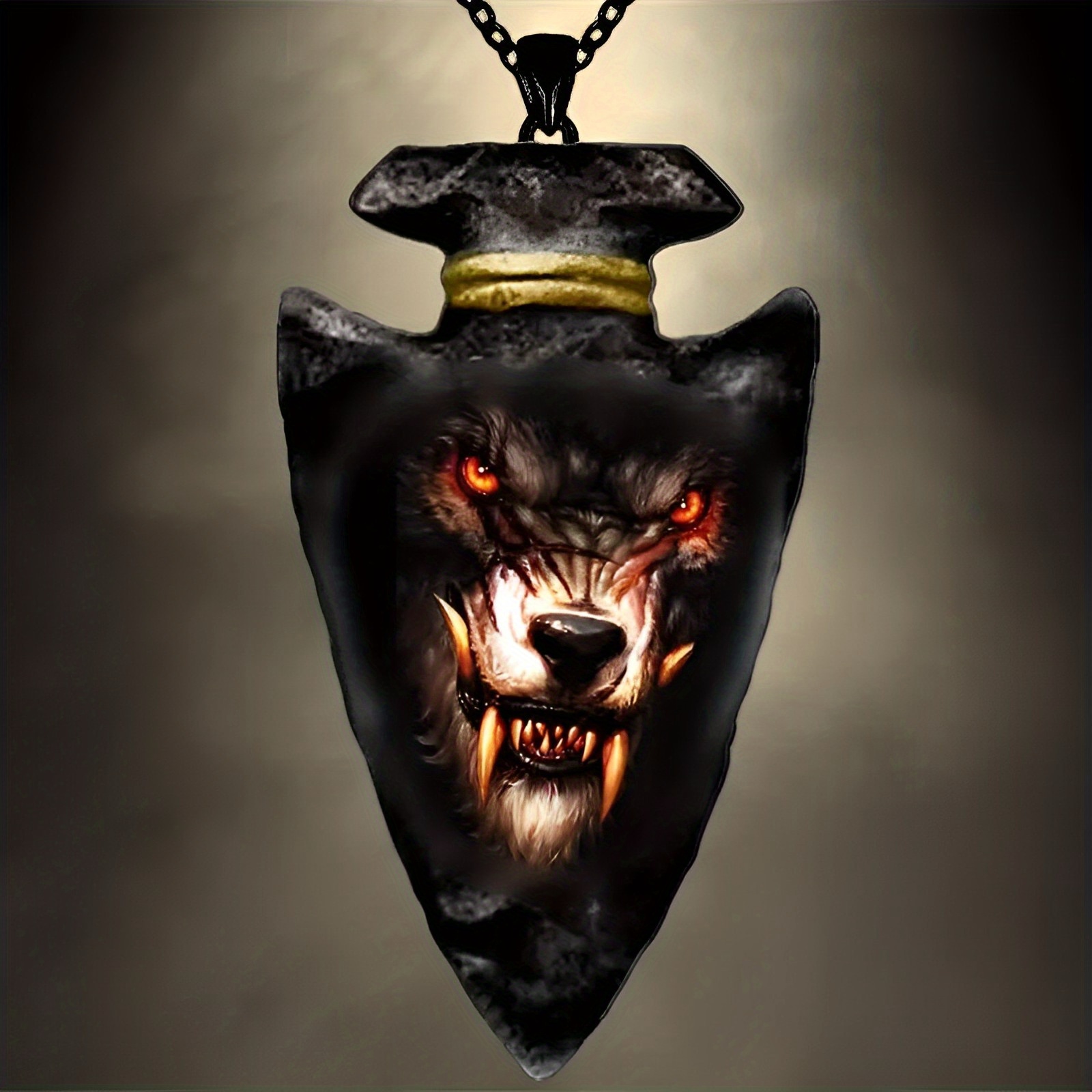 Men's Zinc Alloy Fashion Snow Wolf Necklace Gift - Temu United Kingdom