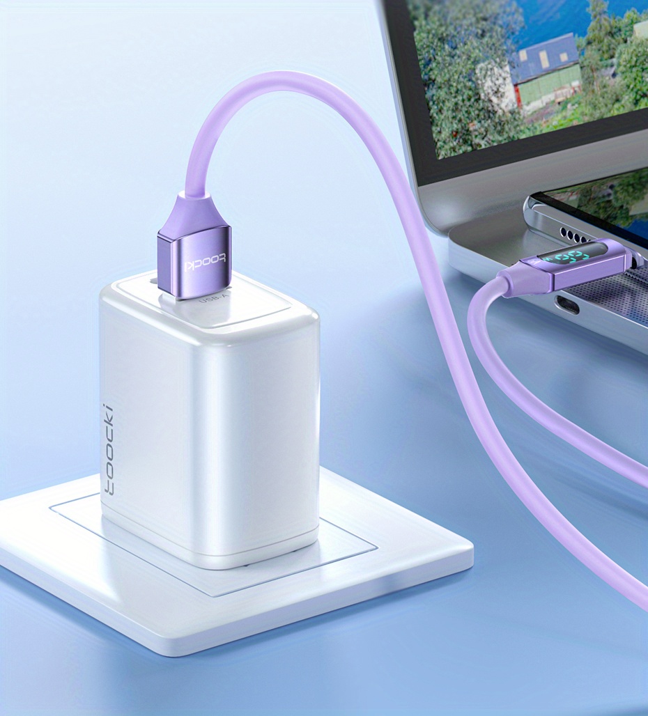6a Led Display Cable Type C Xiaomi Realme Samsung - Temu United Kingdom