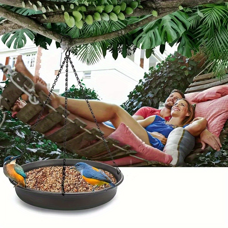 Outdoor Bird Feeder Tray Garden Hanging Wild Bird Feeder - Temu Australia