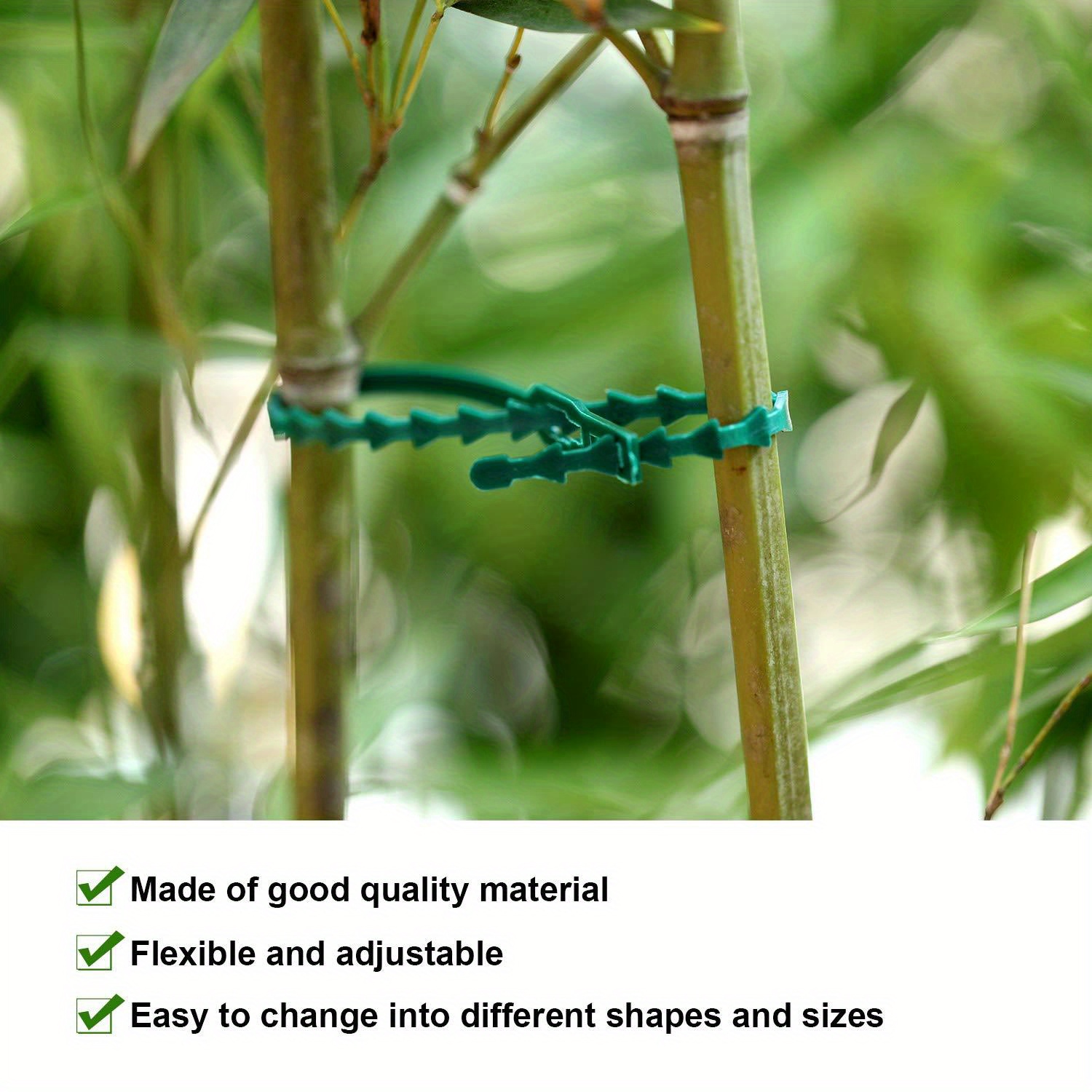 adjustable plant ties flexible garden plant ties green multi - Temu Norway