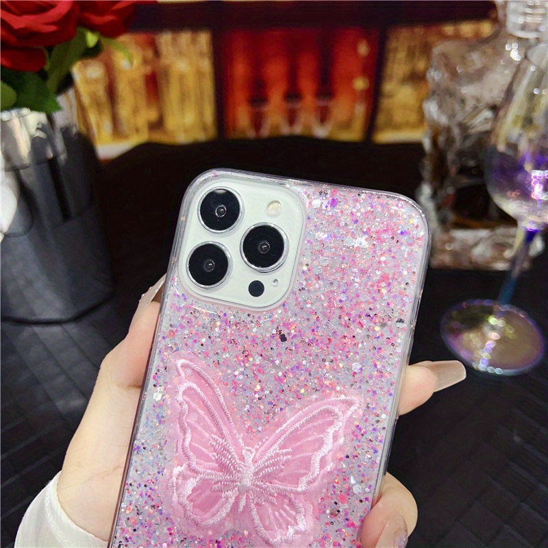 Sparkling Butterfly Phone Case For Iphone 14 13 12 11 Pro Max Xs Max Xr ...