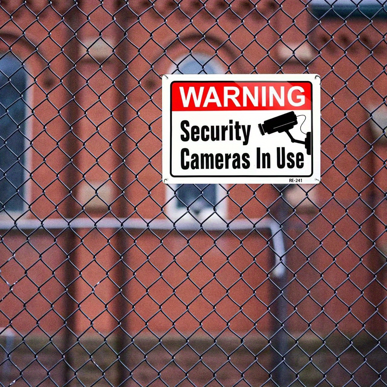 Warning Video Surveillance In Use Sign Security Cameras In - Temu