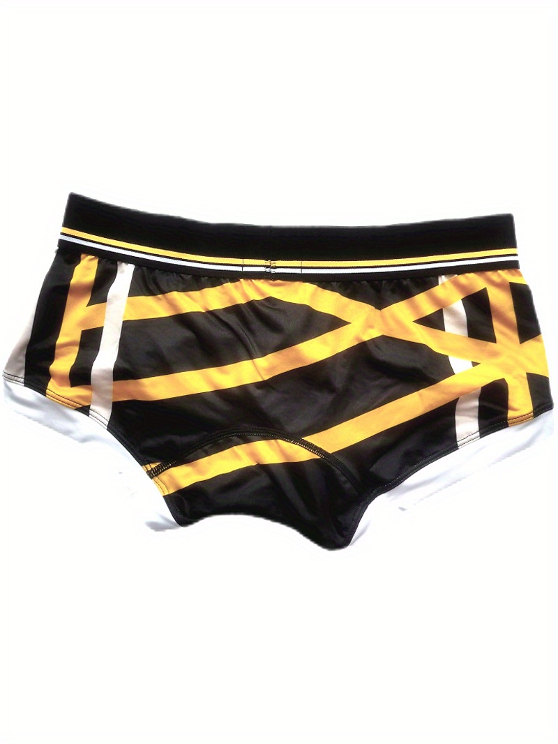Mens Fashion Sexy Low Waist U Convex Pouch Boxer Briefs Ice Temu