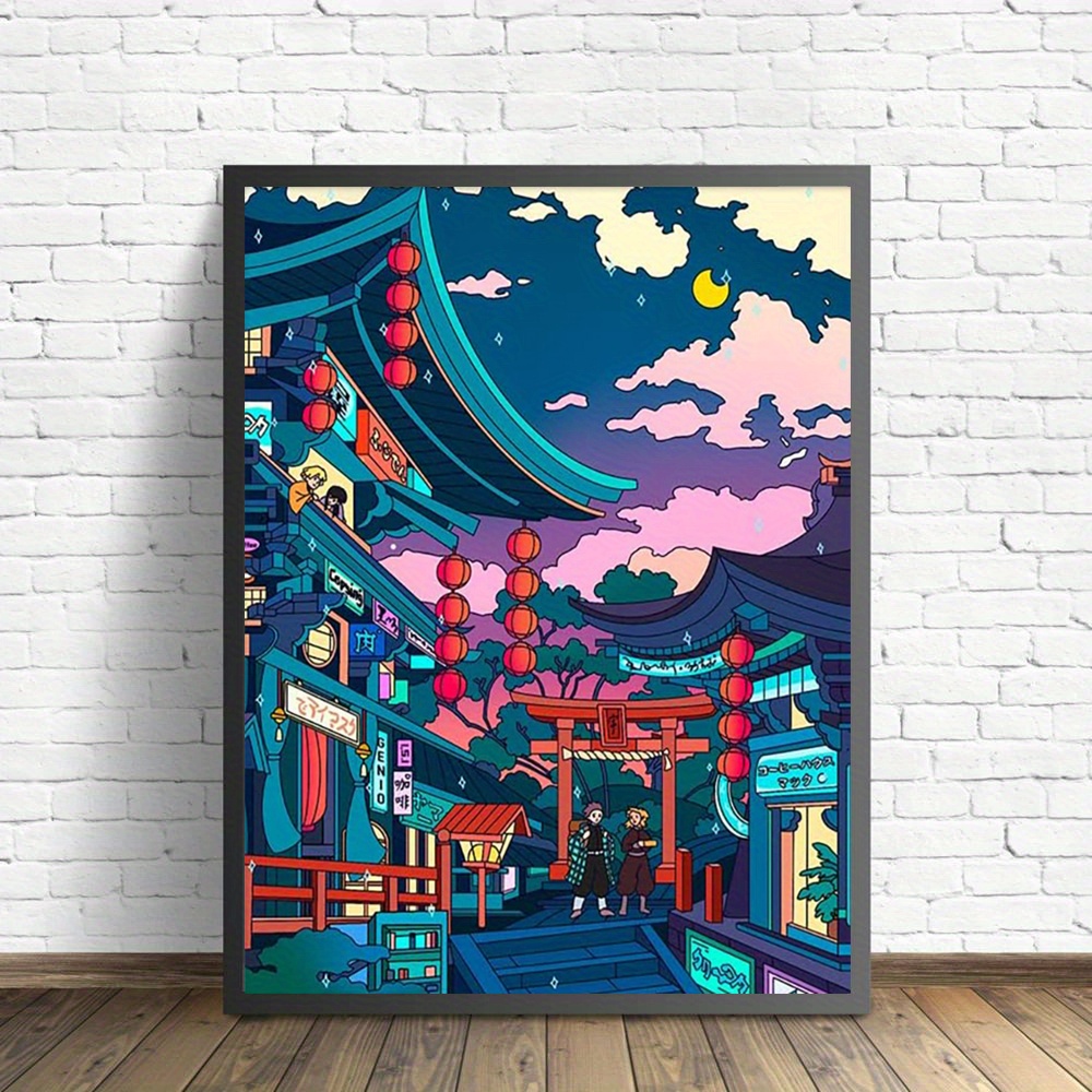scene picture wall art painting anime print - Temu