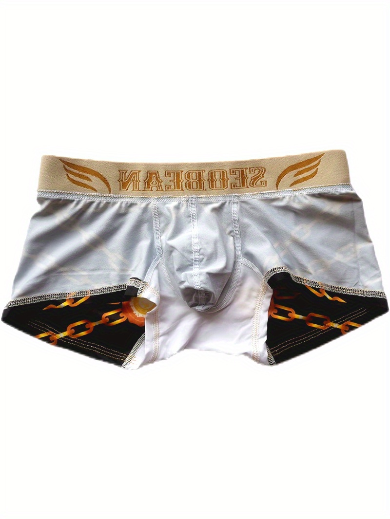 Men Sexy Low Waist U Convex Pouch Boxer Briefs Ice Temu