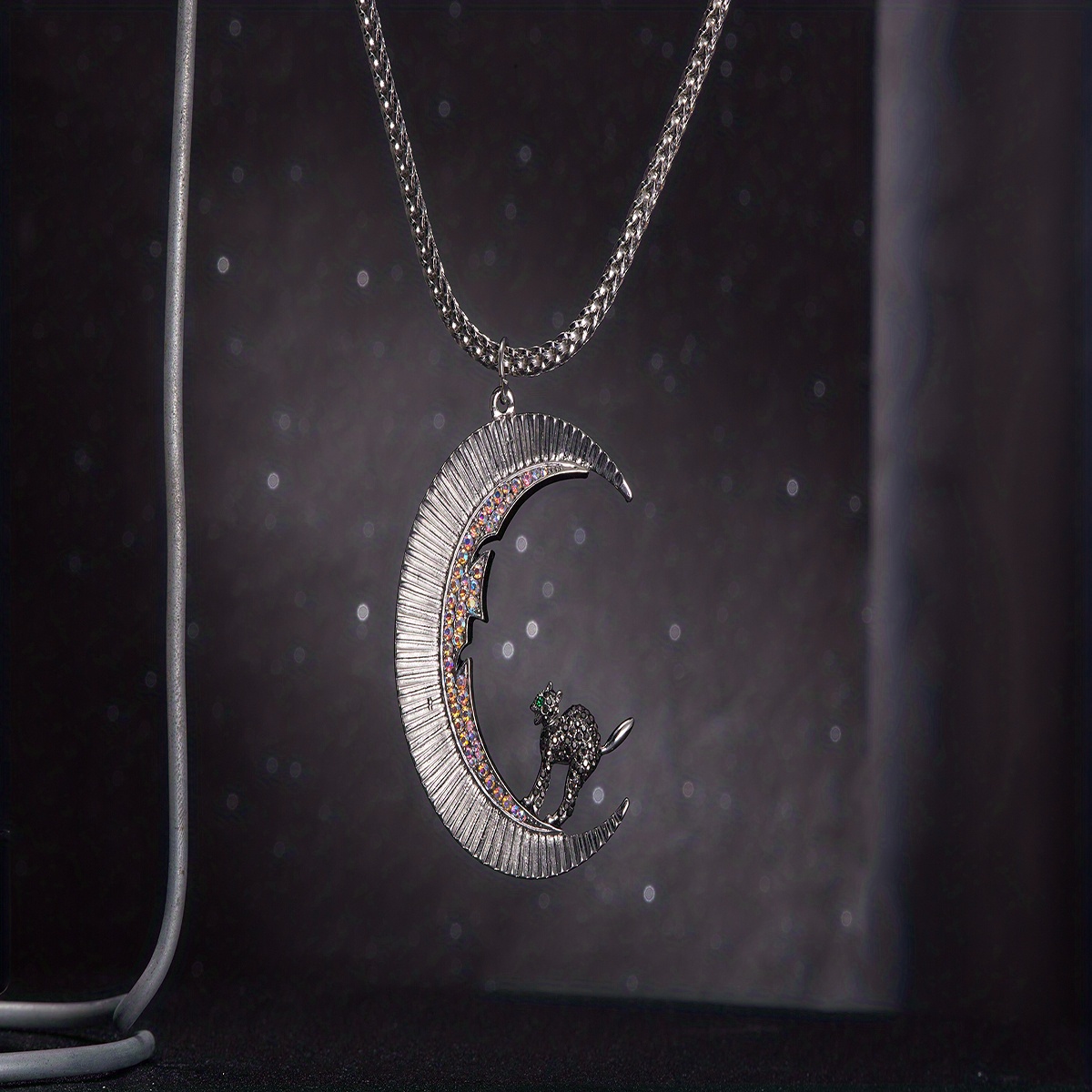 fashion trendy creative moon cat retro hip hop moon - Temu Canada