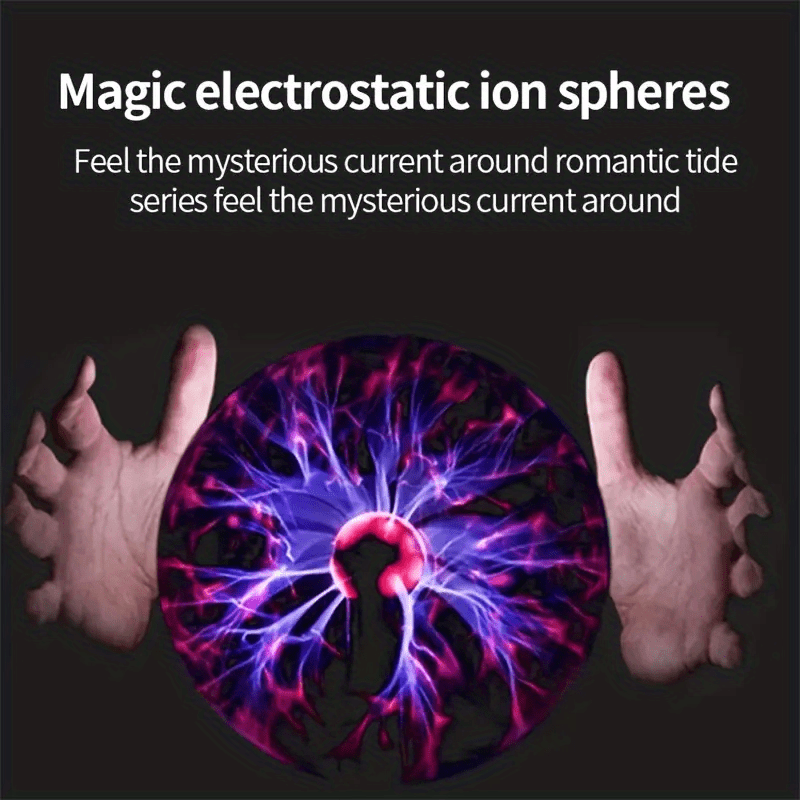 1pc Electrostatic Touch Induction Plasma Ball Magic Glow Ion Generator ...
