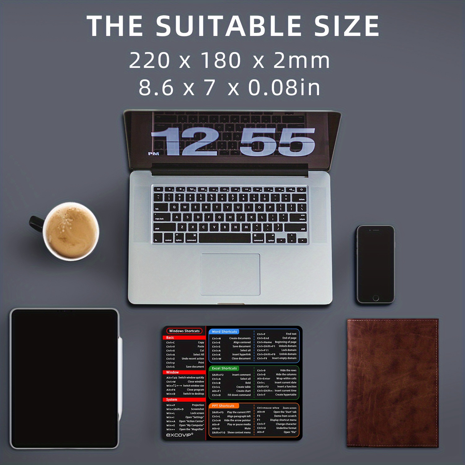 Simple Windows Shortcut Key Mouse Pad Office Software Office - Temu