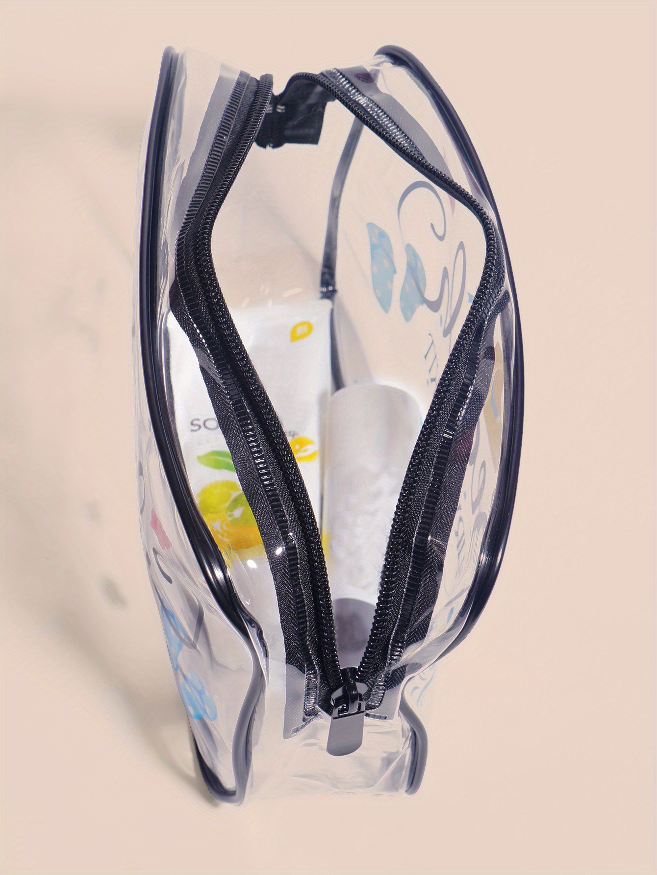 Pvc Transparent Beach Vacation Toiletry Bag - Temu