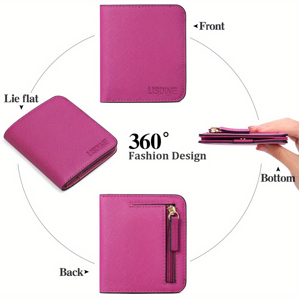 Women' Small Compact Bifold Multi Card Case Wallets - Temu