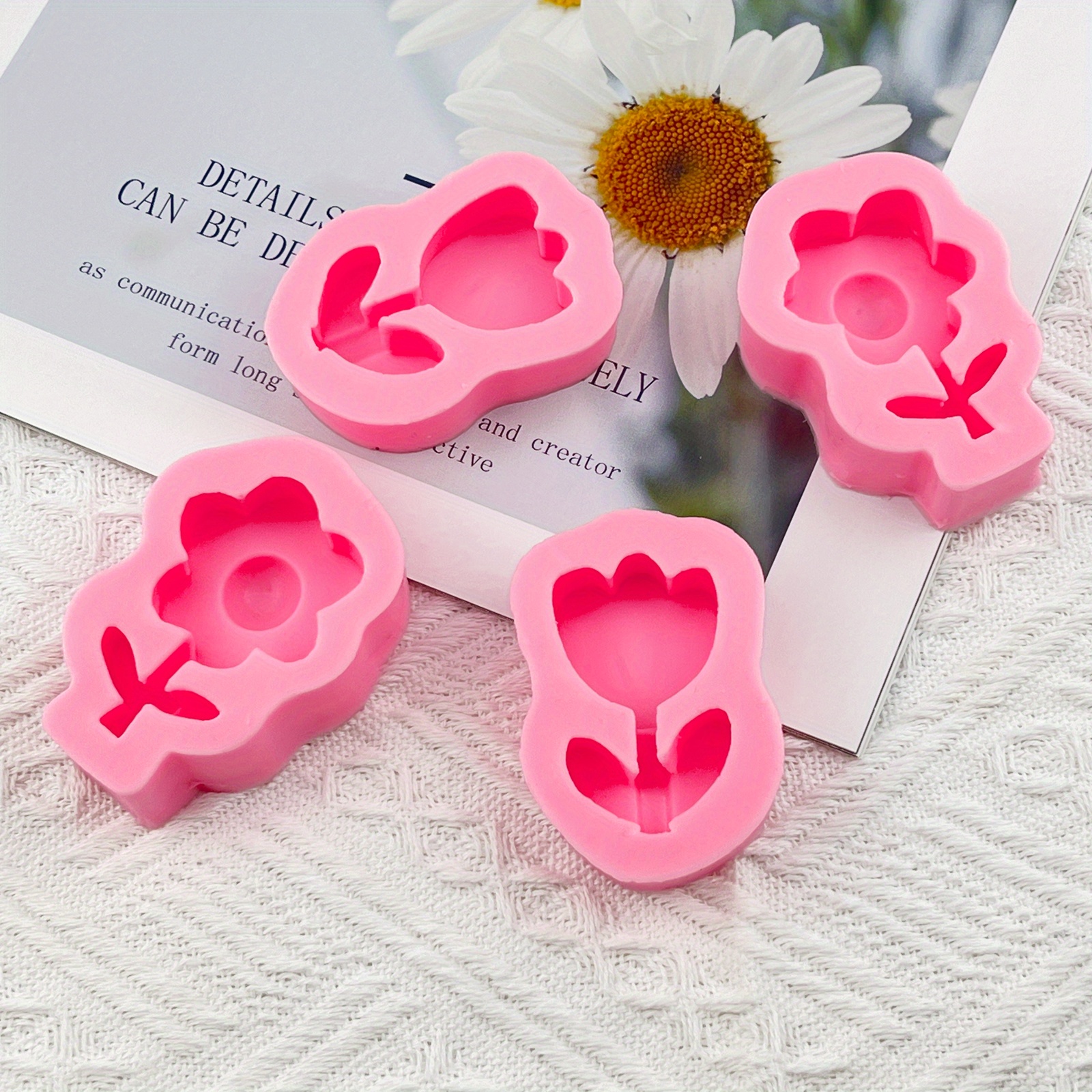 Chocolate Silicone Molds Flower Cake Decorating - Temu Ireland