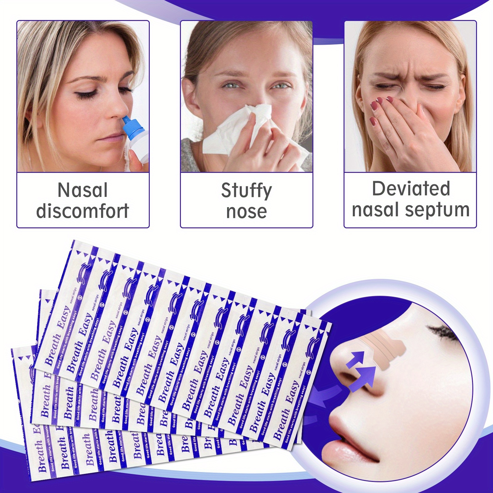 Nasal Stickers Smooth Stickers Ventilation Stickers Snoring - Temu