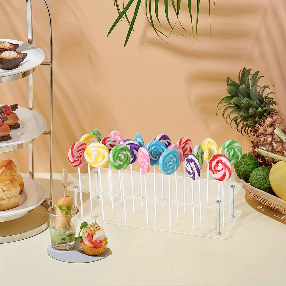 Cake Pop Display Stand 21 Hole Clear Acryliolollipop Holder - Temu ...