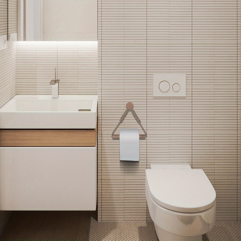 Hanging Toilet Paper Rack Toilet Roll Paper Holder - Temu