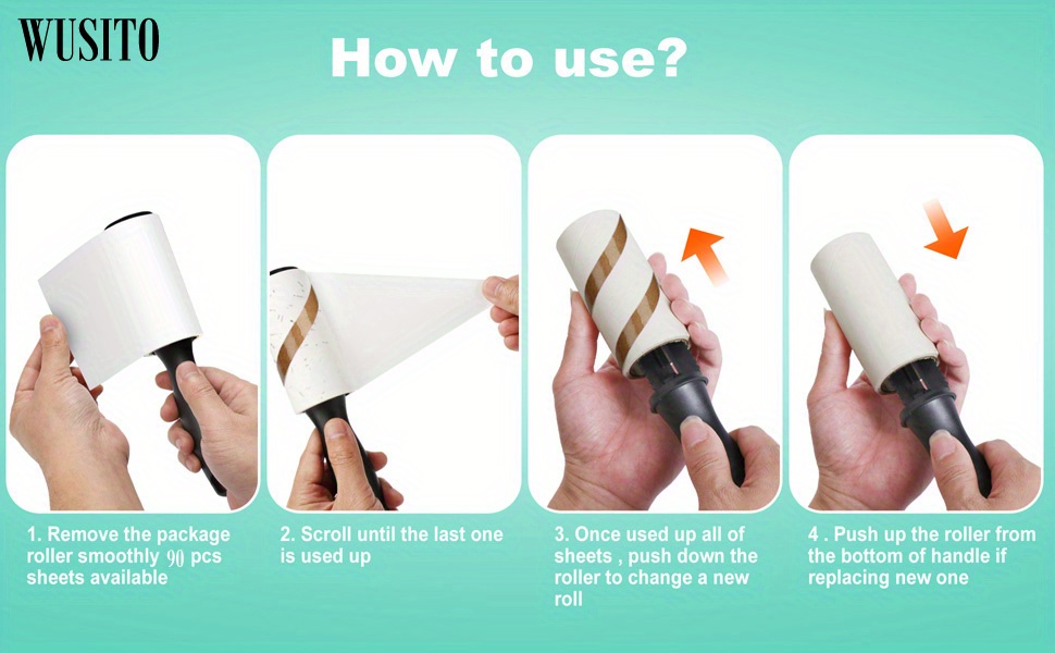 Extra Sticky Lint Roller Quickly Easily Remove Pet Hair - Temu United ...