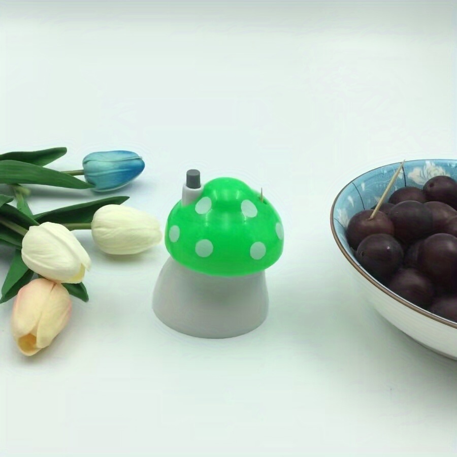Plastic Toothpick Box Cute Press Type Automatic Mushroom - Temu Ireland