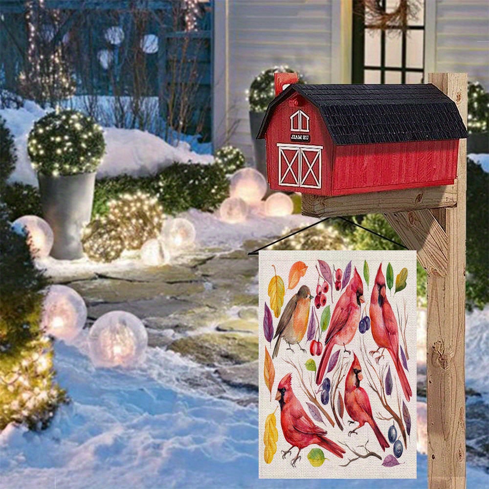 Christmas Garden Flag Reversible Garden Flag Outdoors Home - Temu ...
