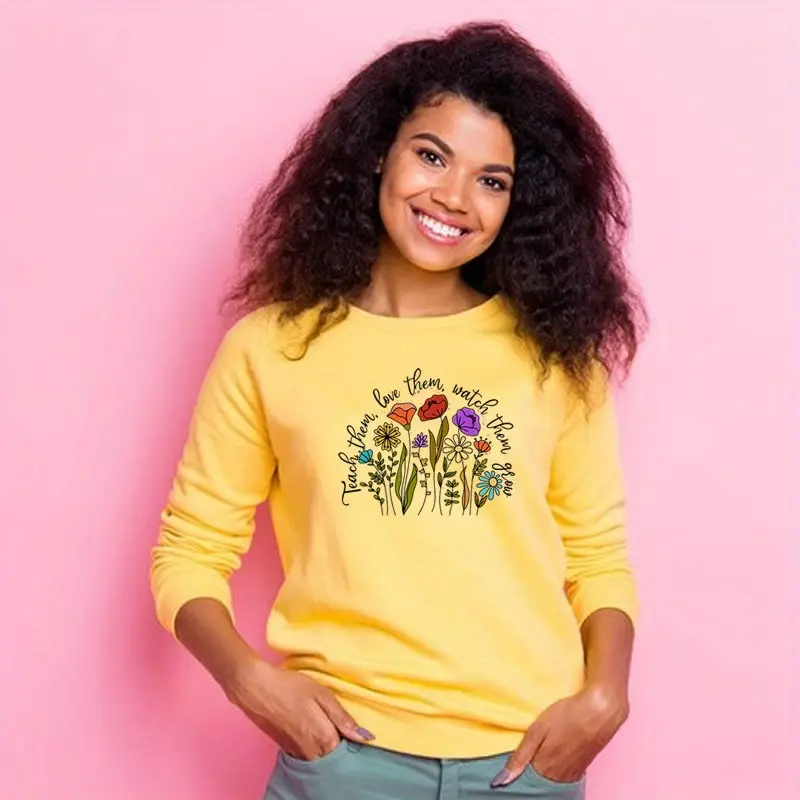 1pcの先生の花のアイロン転写ステッカー ヒートプレスデカール Diy衣服 Tシャツ マスク ジーンズ バックパック ヒ Temu Japan