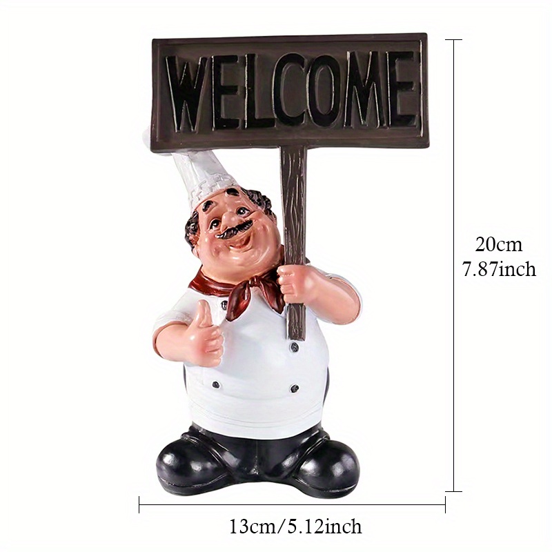 Resin Welcome Board Decor Statue - Temu
